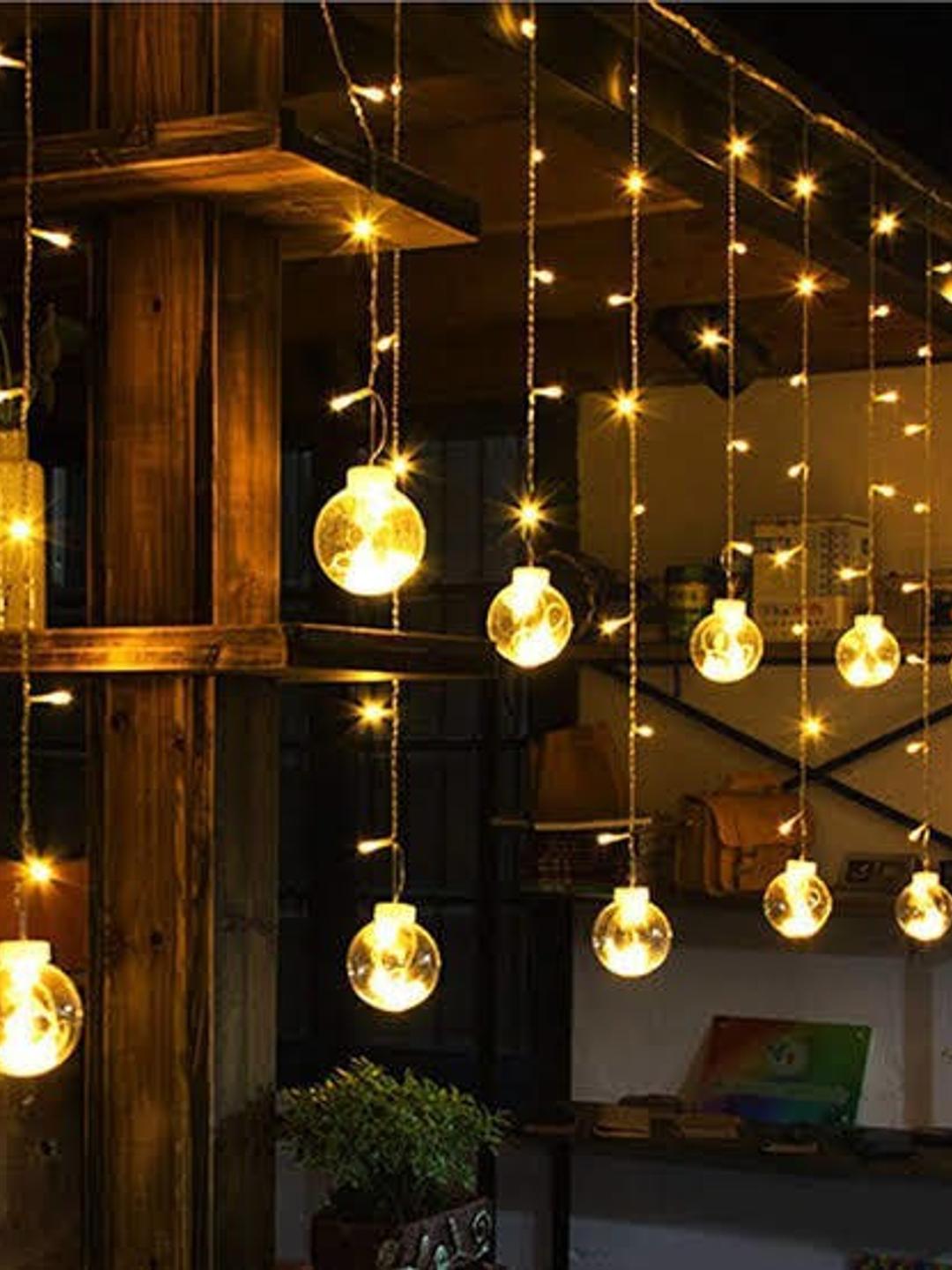 Buy ENORMITY 2.5m Warm Yellow Cylindrical Shape String Lights - String ...