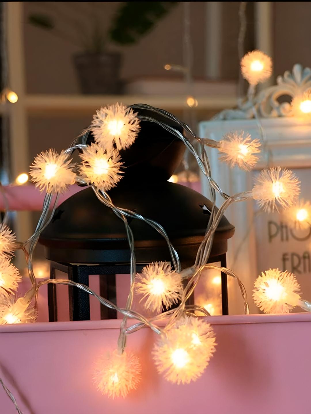 Buy Homesake Yellow 5M Snow Flake Rice String Lights - String Lights ...