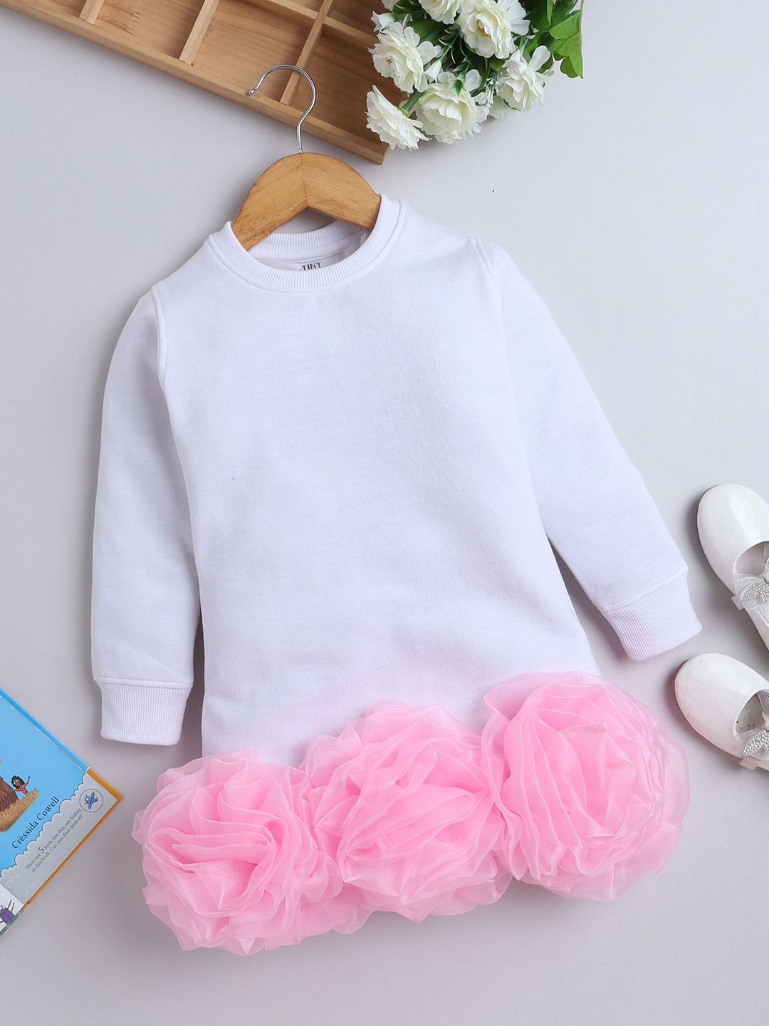 Buy TINY MINY ME Girls Round Neck Jumper Dress - Dresses for Girls ...