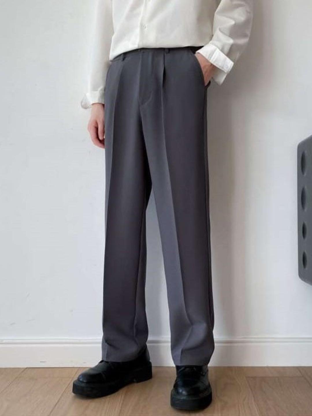 Buy BROADSTAR Men Smart Loose Fit Easy Wash Pleated Formal Trouser ...