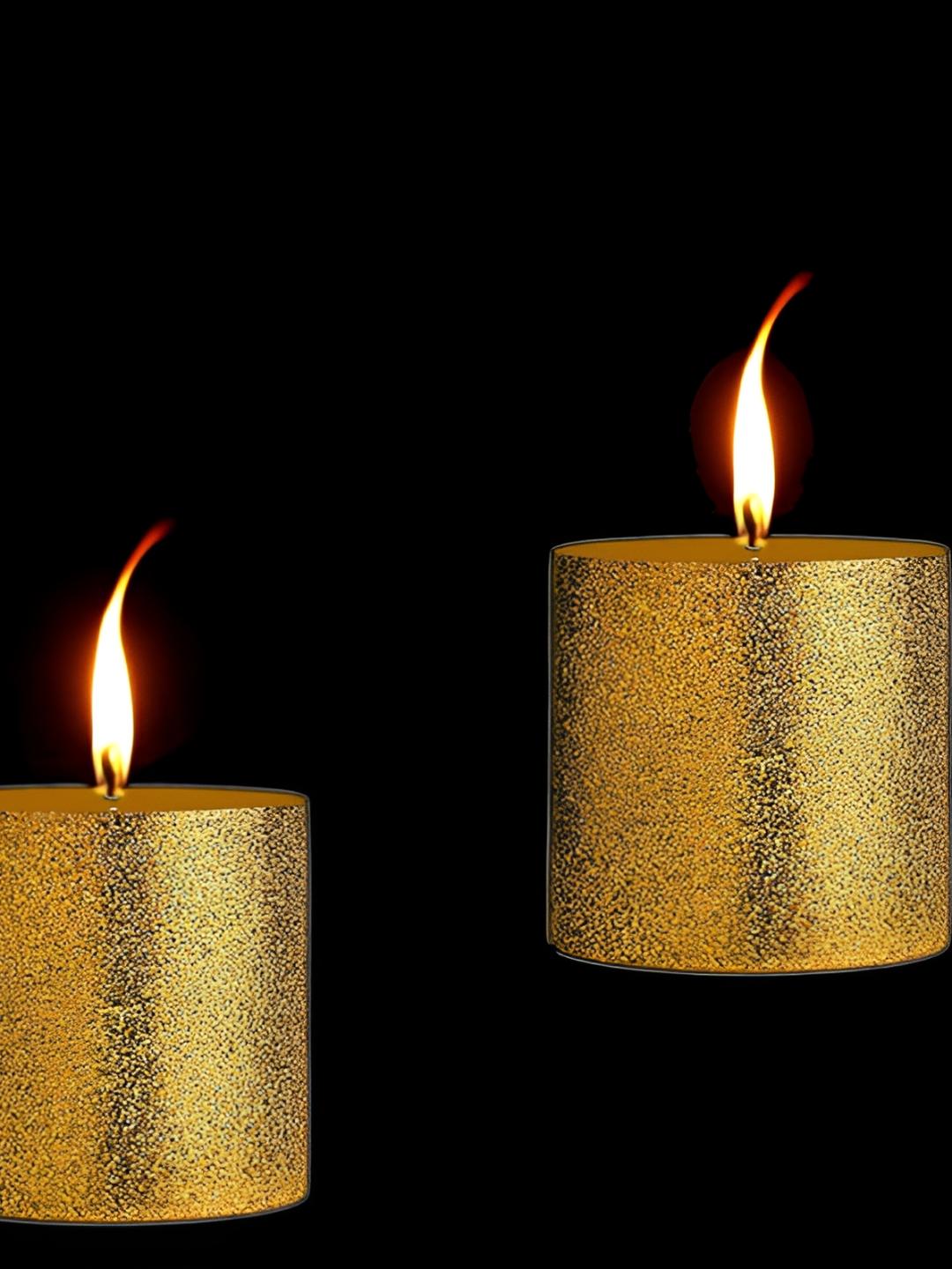 Buy Atorakushon Paraffin Wax 2Pcs 1 Wick Scented Solid Geometric ...