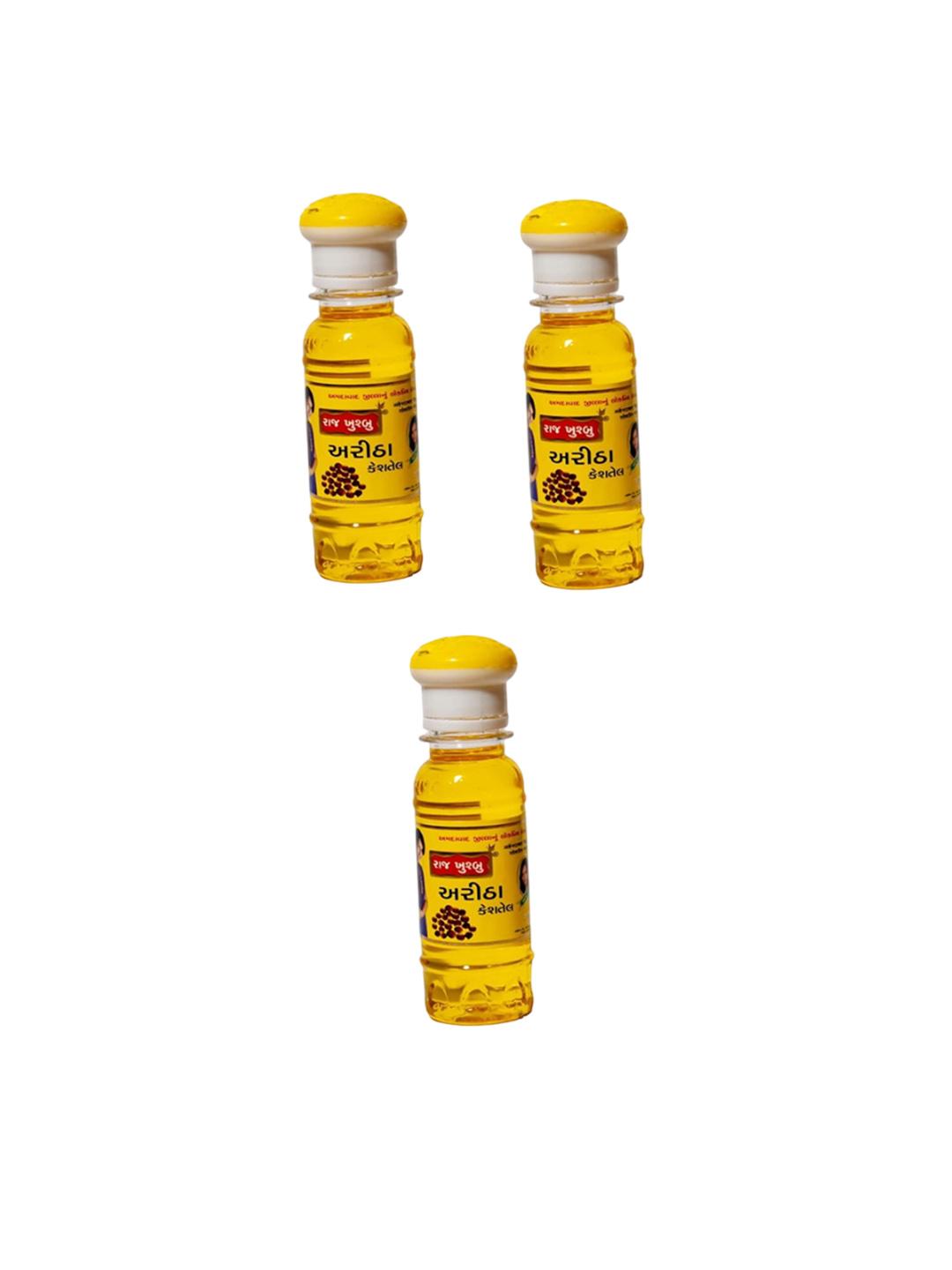 Buy RAJ KHUSHBU Set Of 3 Aritha Hair Oil 80 Ml Each - Hair Oil for ...