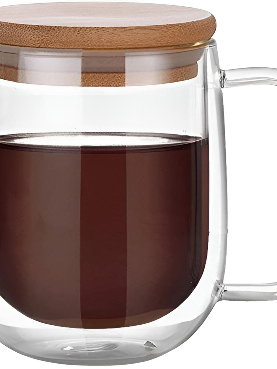 Buy We3 Cute Heart Transparent Glass Microwave Safe Cup 250ml - Cups ...