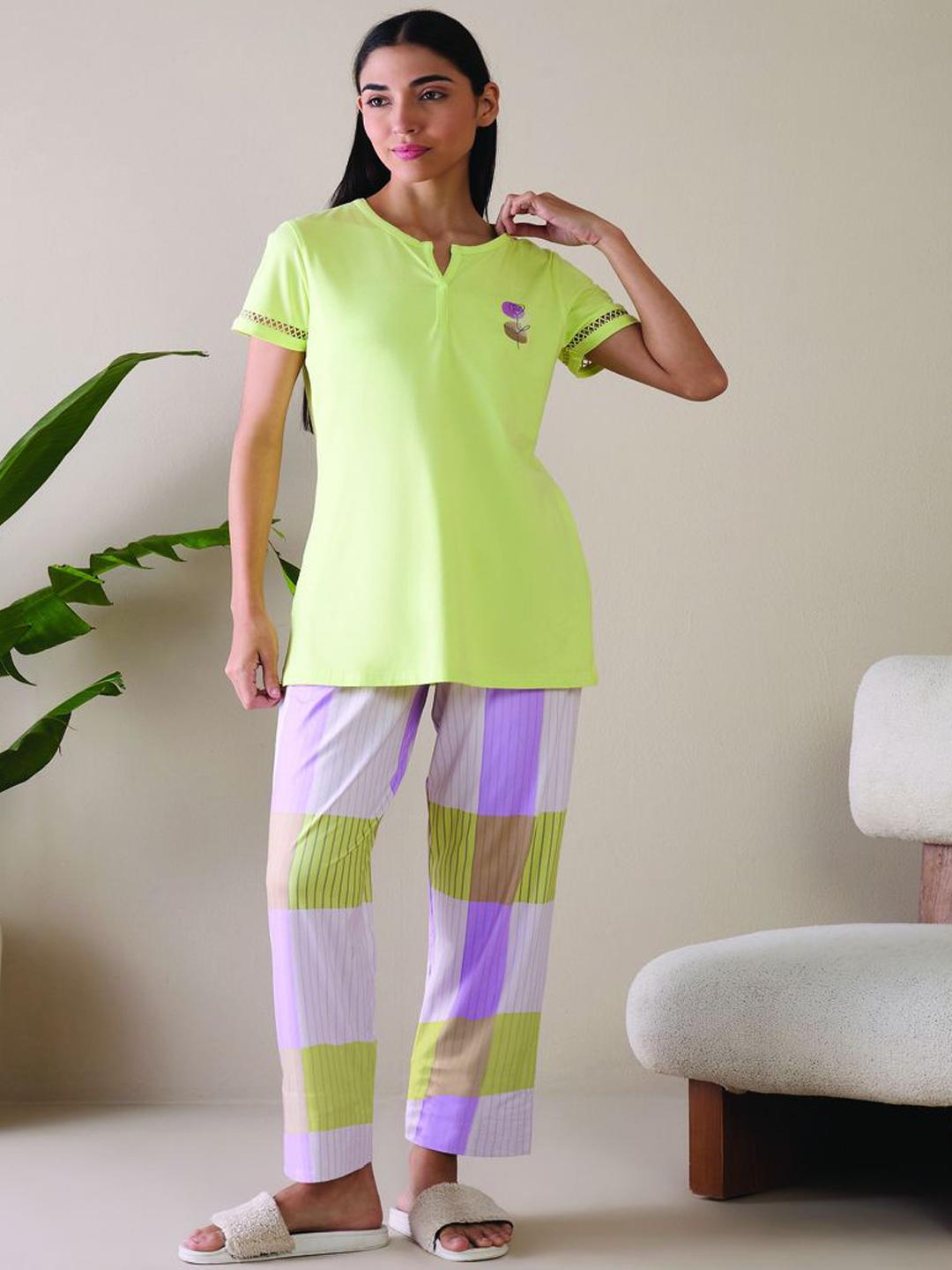 Buy Sweet Dreams Women Pure Cotton Night Suit - Night Suits for Women ...