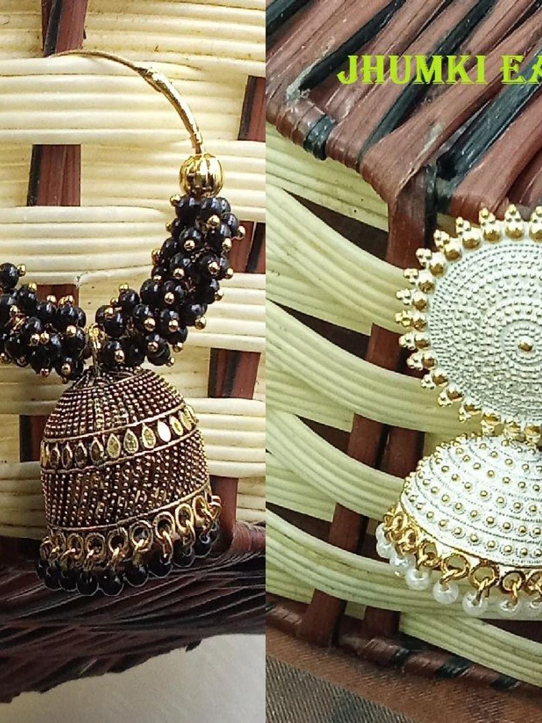 Buy JMBW INTERNATIONAL Set Of 2 Gold Plated Artificial Beaded Dome ...