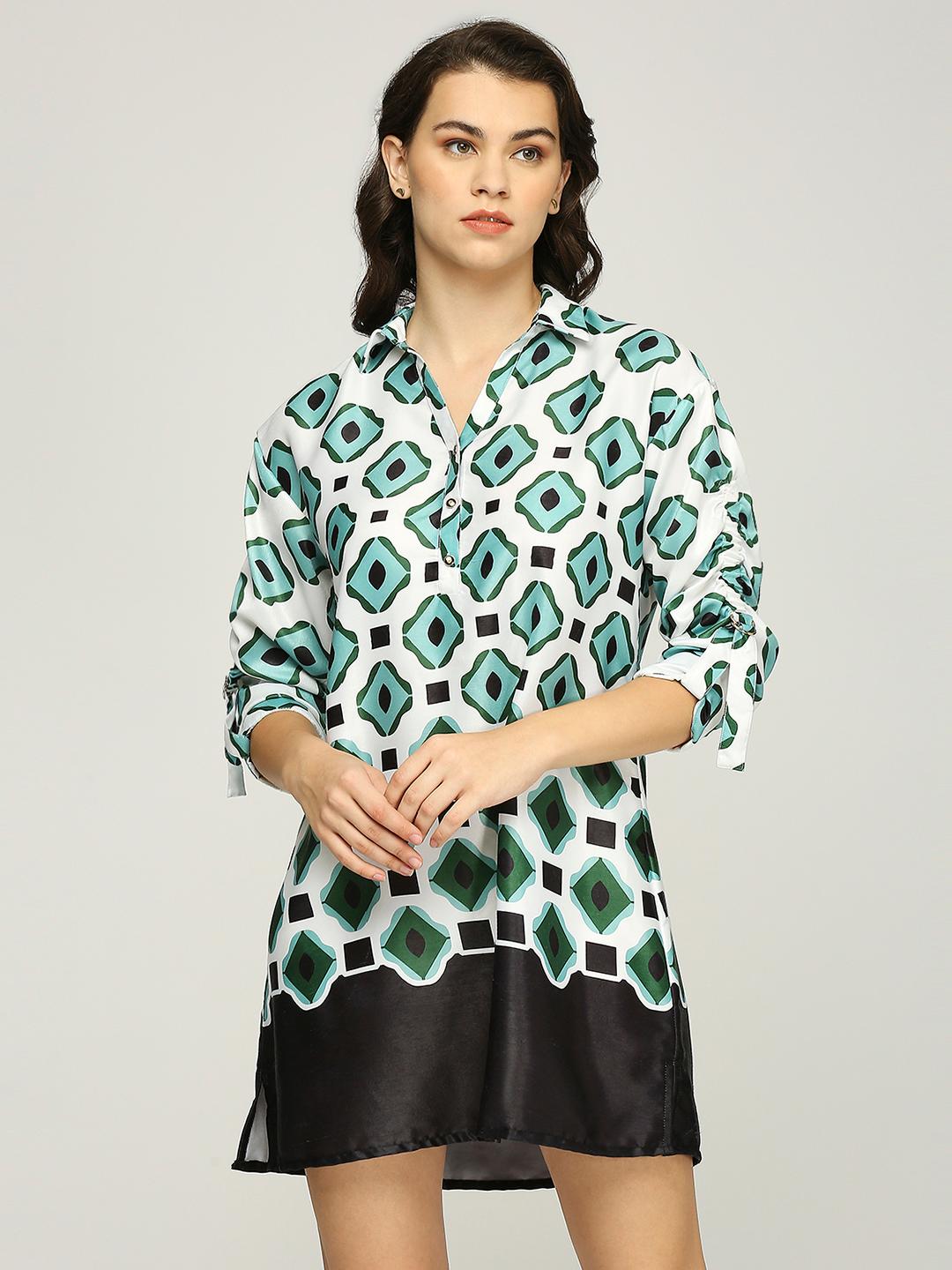 Buy Iti Print Shirt Mini Dress - Dresses for Women 32429263 | Myntra