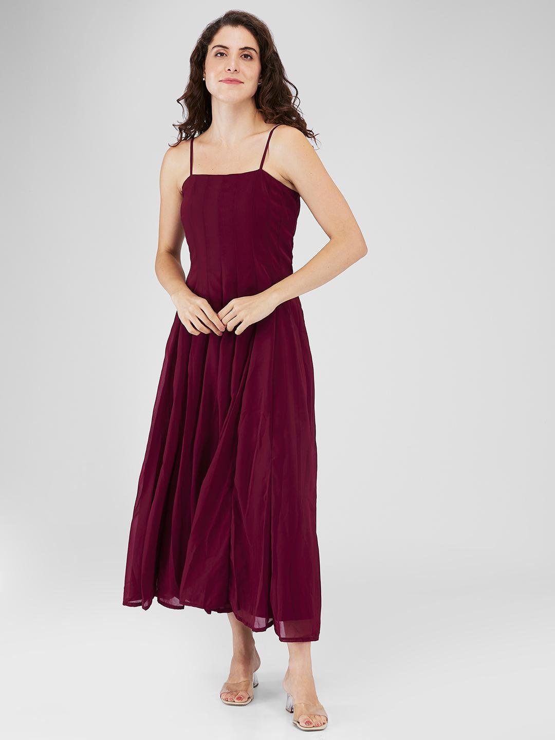 Buy Iti Georgette Maxi Midi Dress - Dresses for Women 32429160 | Myntra
