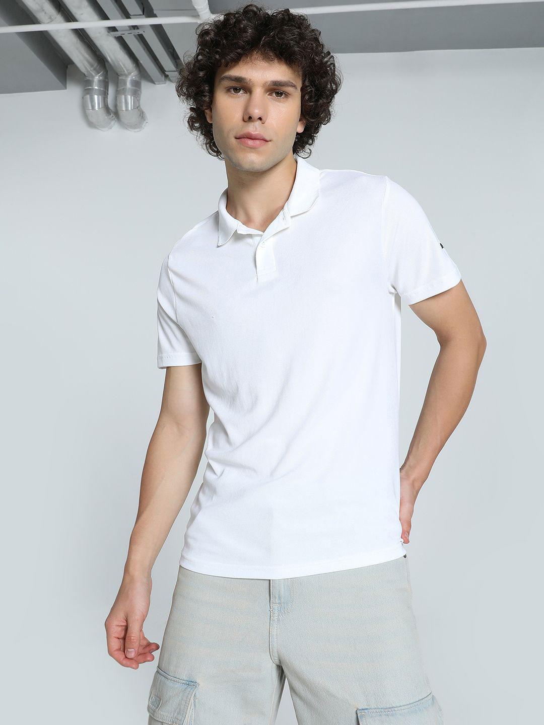 Buy Puma Men's Logo Poly Slim Fit Polo T Shirt - Tshirts for Men ...