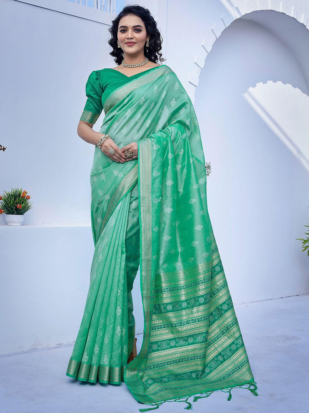 Buy Satrani Printed Woven Design Saree - Sarees for Women 32476102 | Myntra