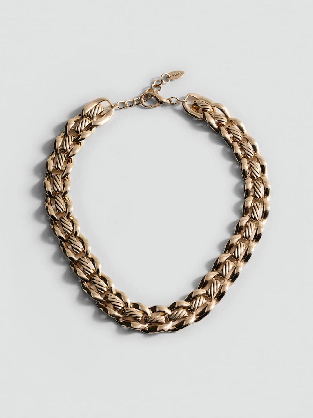 Buy MANGO Link Chain Minimal Necklace - Necklace And Chains for Women ...