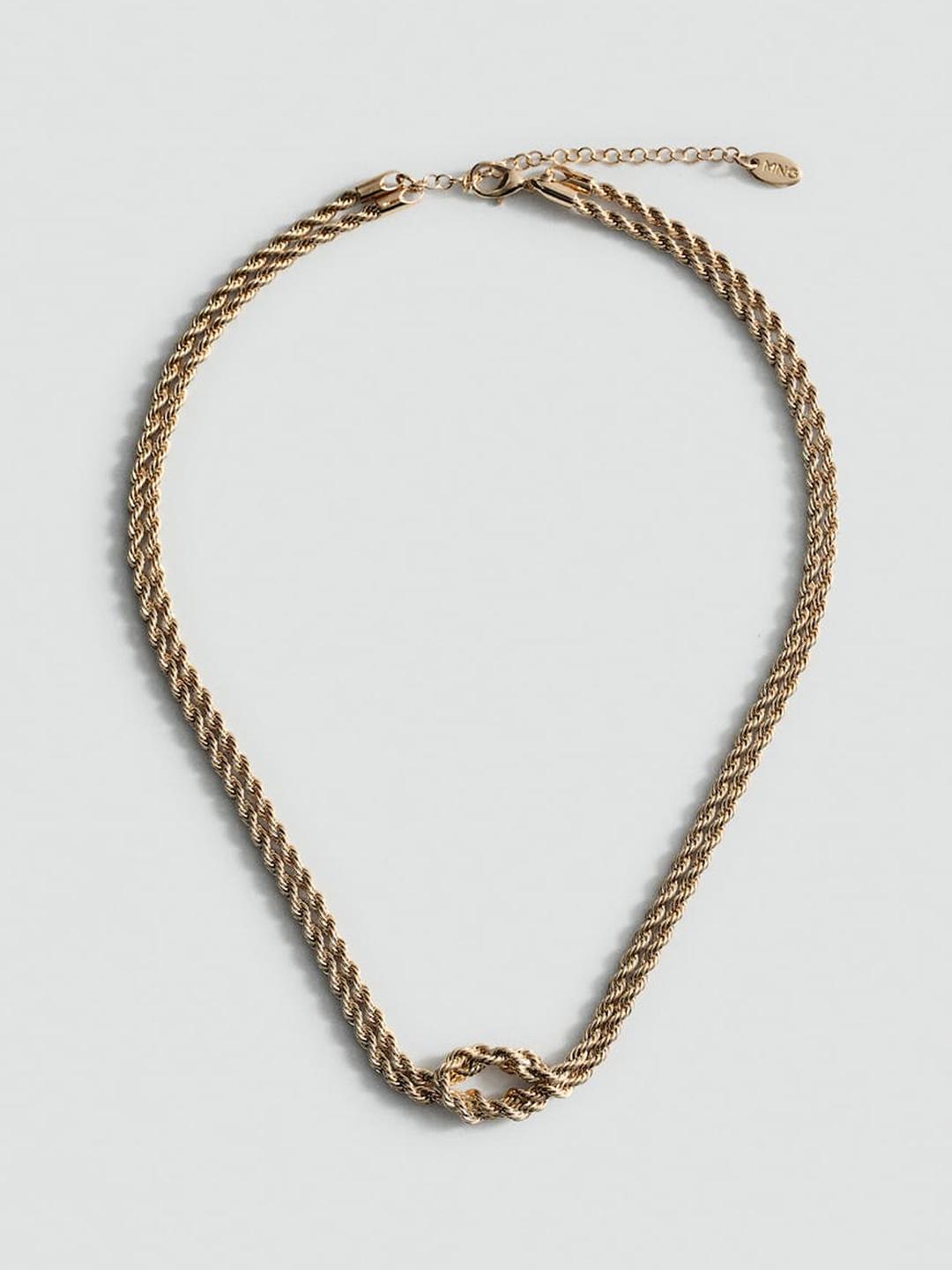 Buy MANGO Braided Chain Necklace - Necklace And Chains for Women ...