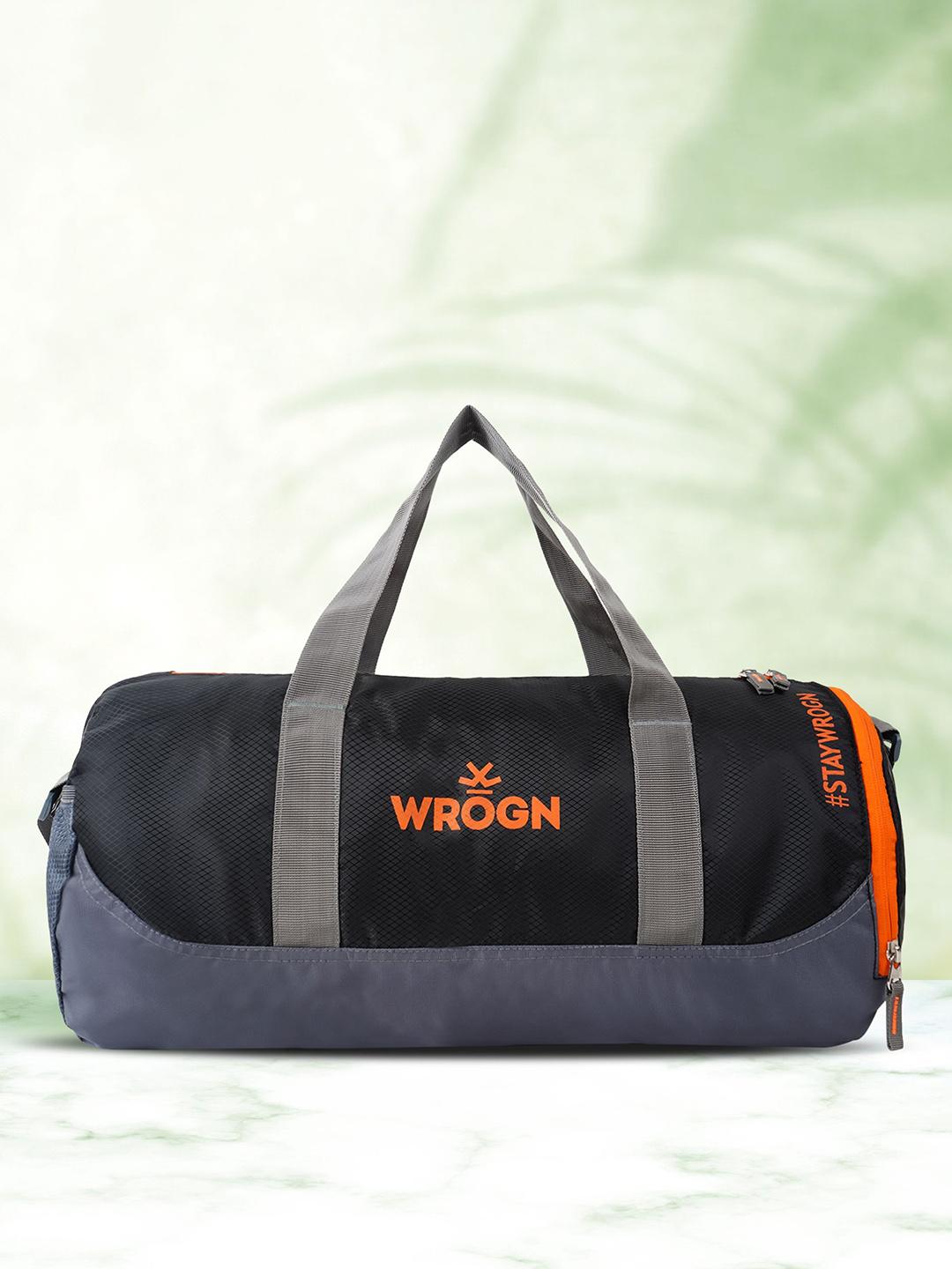 Buy WROGN Brand Logo Printed Medium Sports Or Gym Duffel Bag 25 Ltrs ...