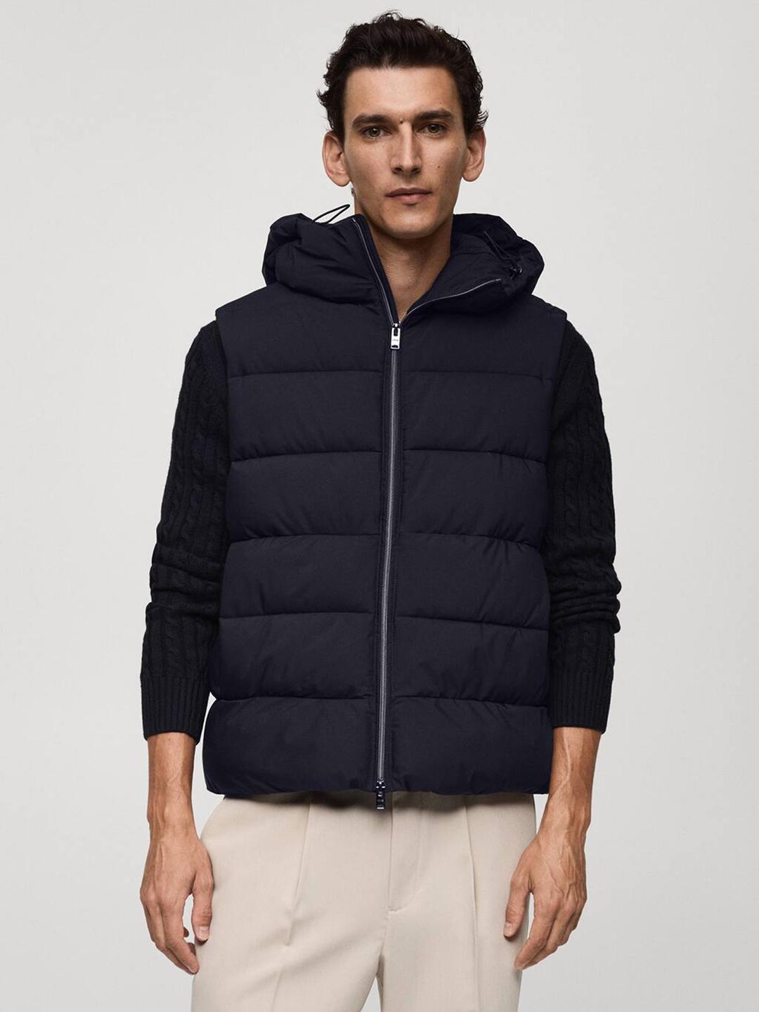 Buy MANGO MAN Hooded Padded Gilet Jacket - Jackets for Men 32351523 ...