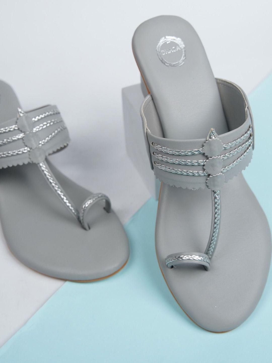 Buy Dhaga Women Block Heel Kolhapuri Sandals - Heels for Women 32512414 ...