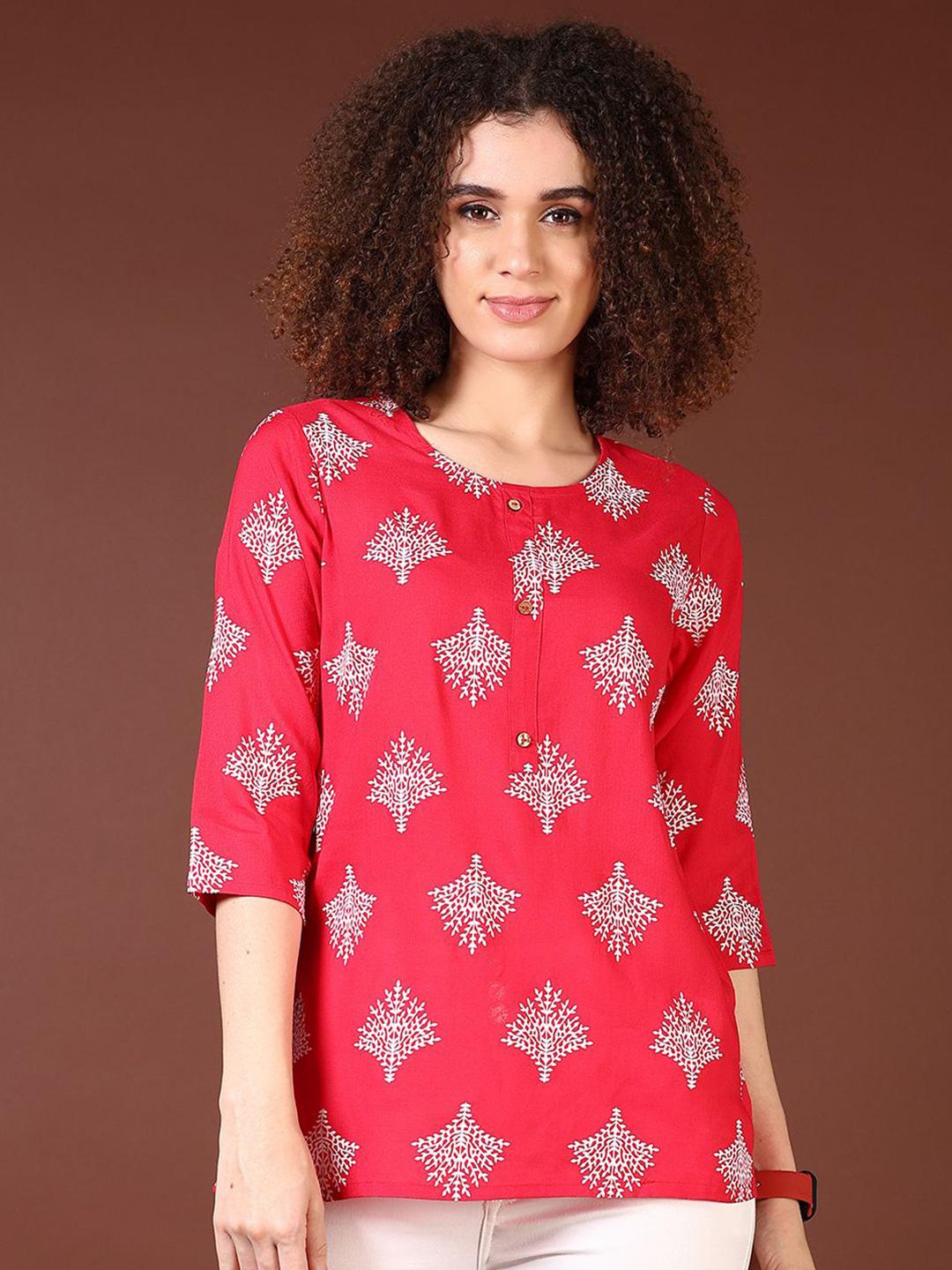 Buy V Mart Floral Printed Kurti - Kurtis for Women 32204746 | Myntra