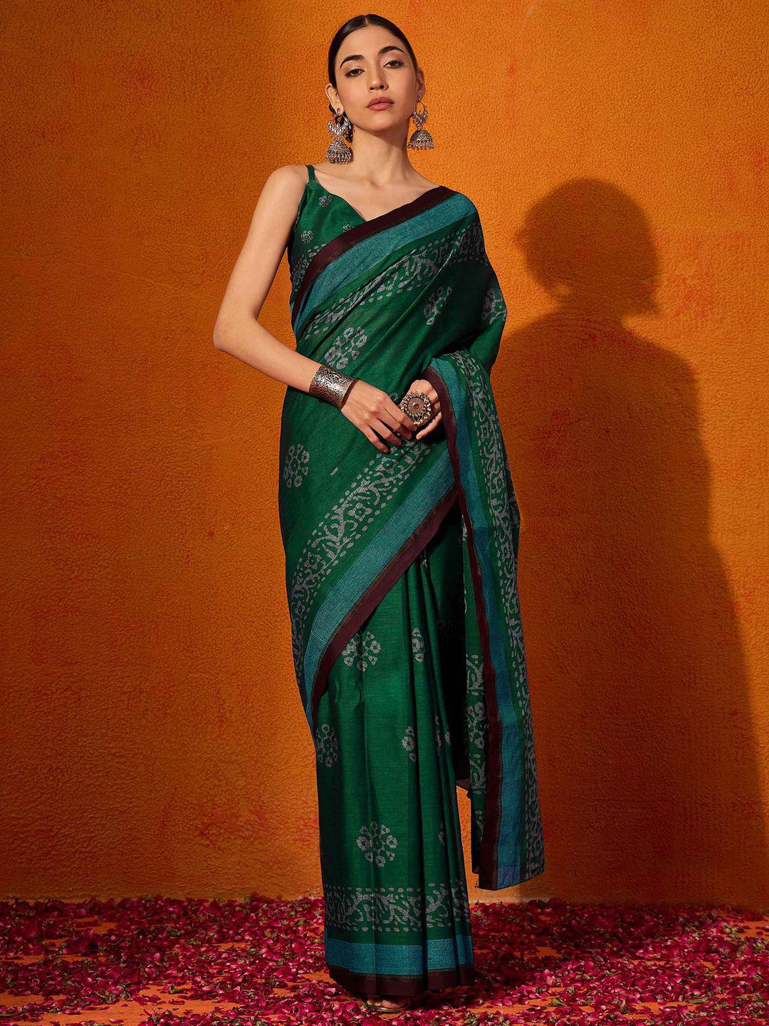 Buy Anouk Batik Bagru Saree - Sarees for Women 32570806 | Myntra