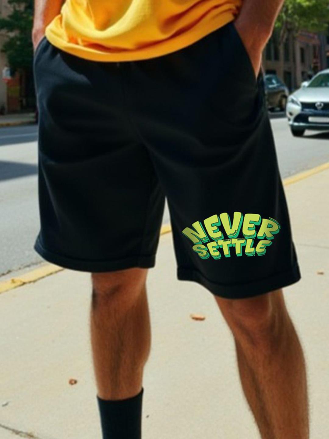 Buy Mad Over Print Men Typography Printed Mid Rise Regular Shorts ...