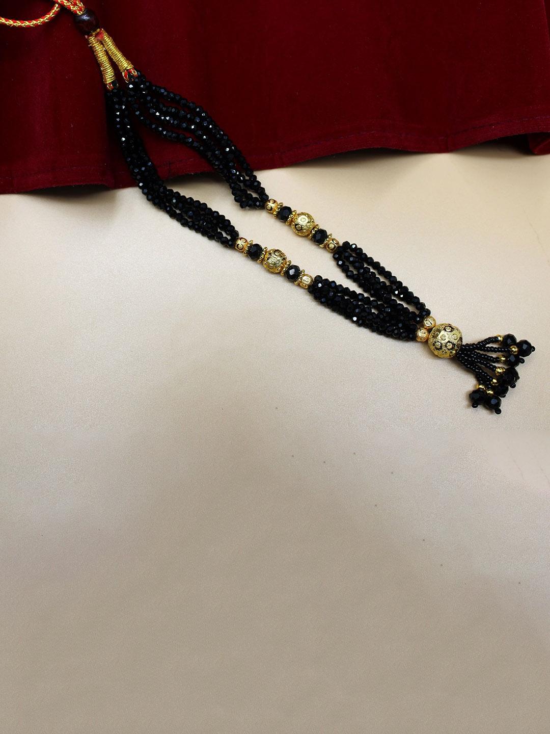 Buy SONI DESIGNS Gold Plated Beaded Tanmaniya Marathi Mani Mala ...