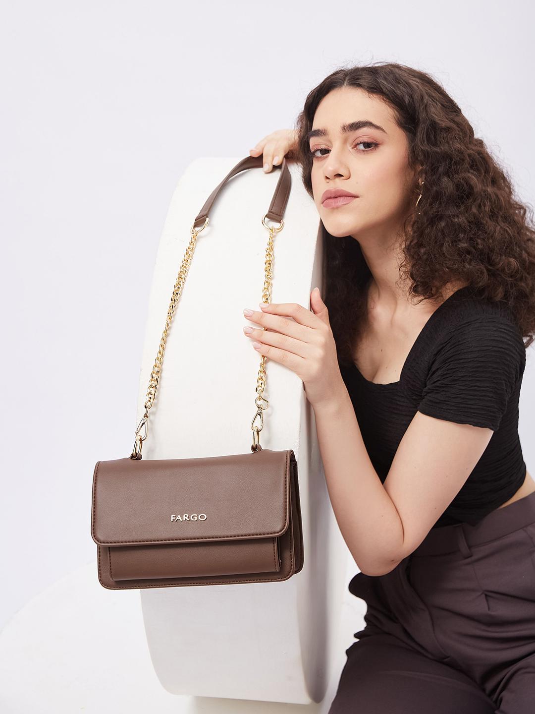 Buy FARGO Women Solid Structured Shoulder Bag - Handbags for Women ...