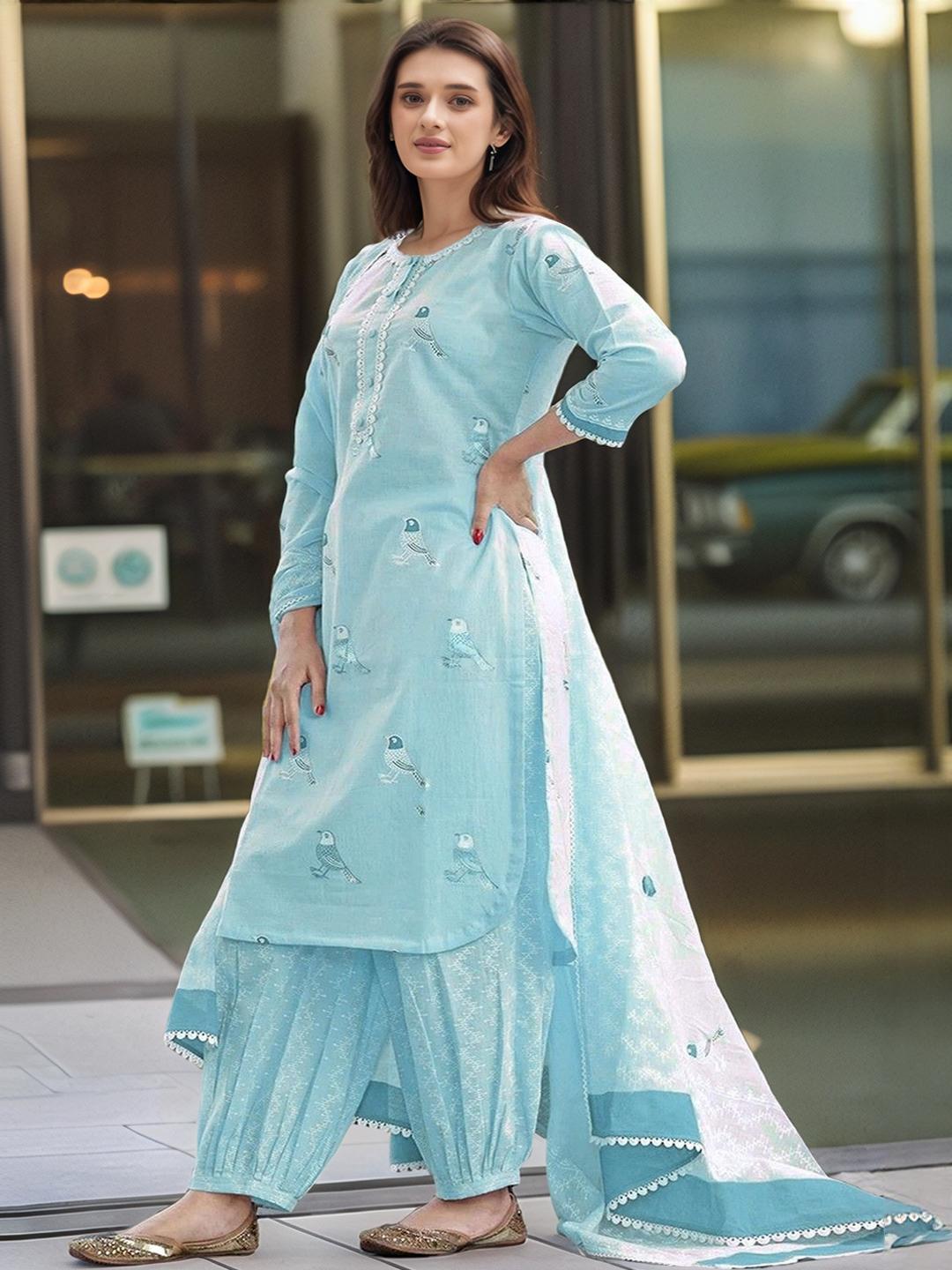Buy Aaghnya Women Printed Viscose Rayon Kurta Sets - Kurta Sets for ...