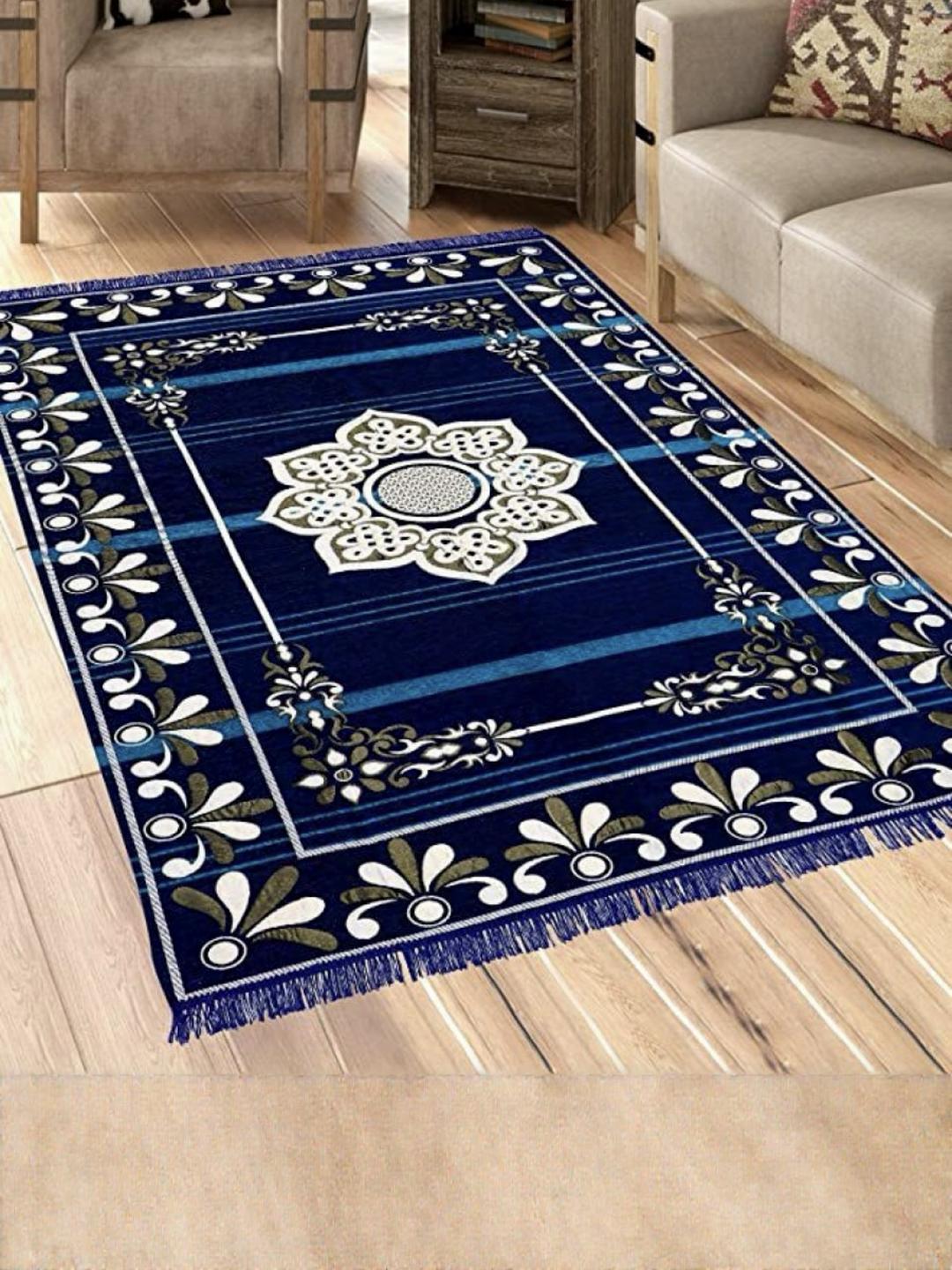 Buy THE FRESH LIVERY Floral Cotton Carpet - Carpets for Unisex 35670761 ...