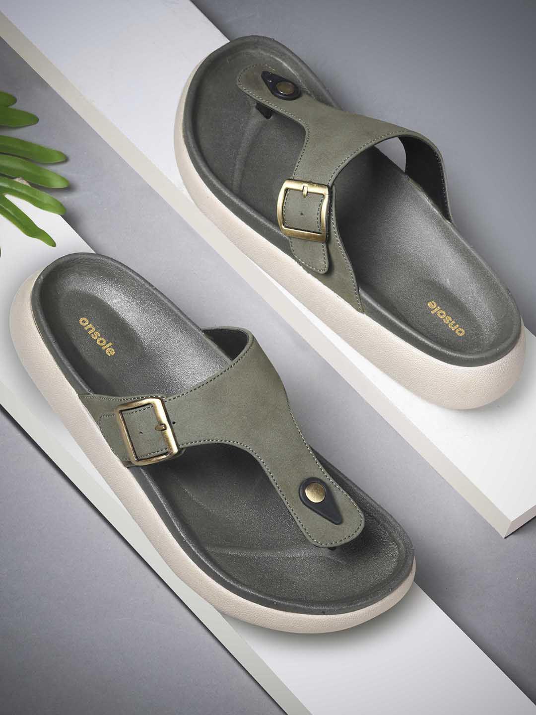 Buy ONSOLE Cushioned Footbed Casual Thong Flip Flops - Flip Flops for ...