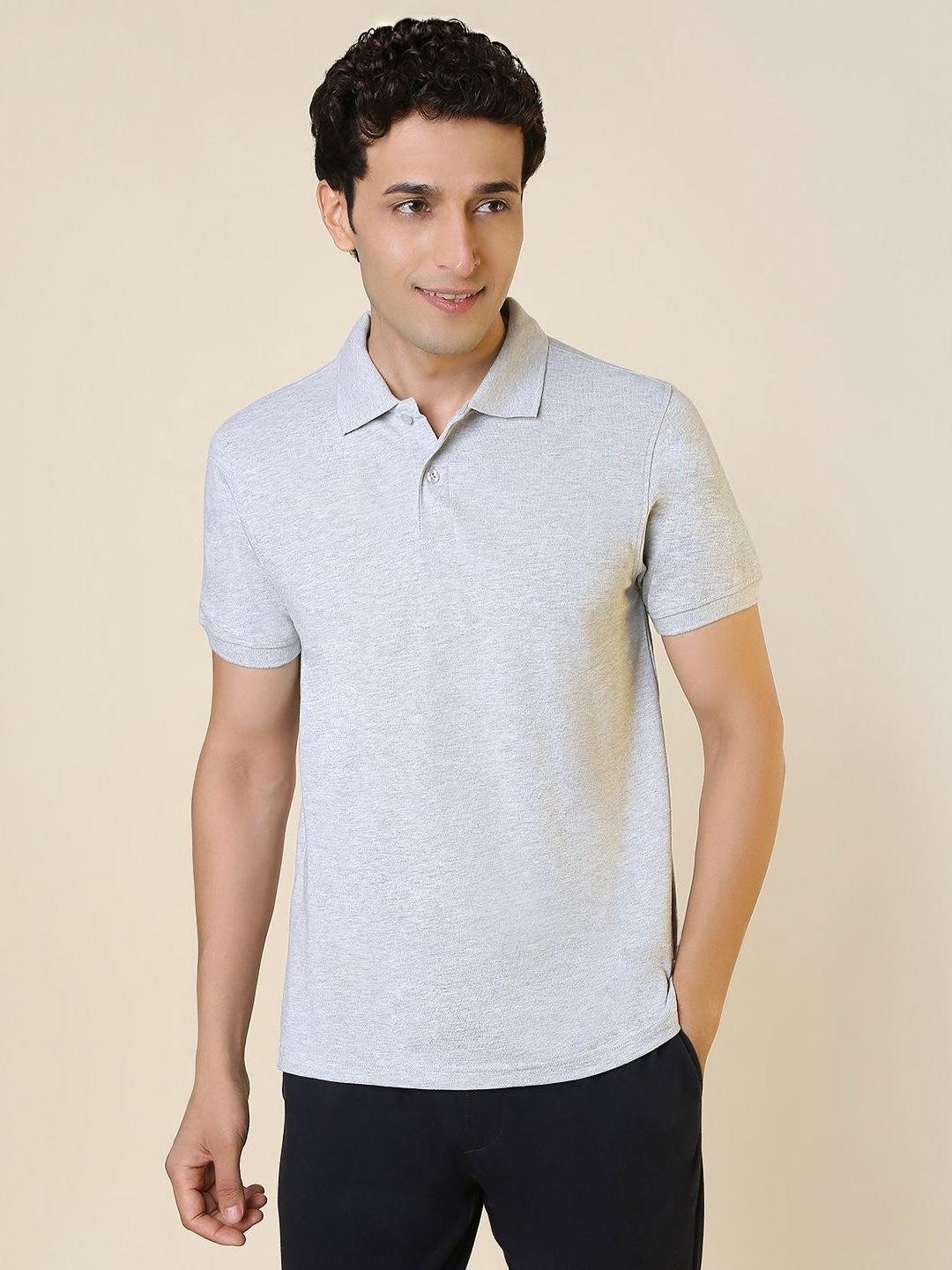 Buy SleepZ By Raymond Polo Collar Pure Cotton T Shirt - Tshirts for Men ...
