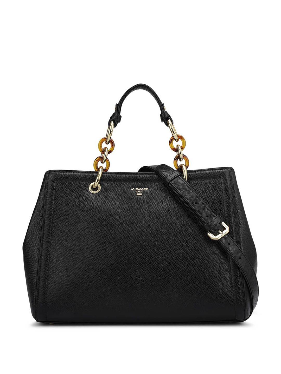 Buy Da Milano LB 00023 Women Textured Structured Leather Handheld Bag ...