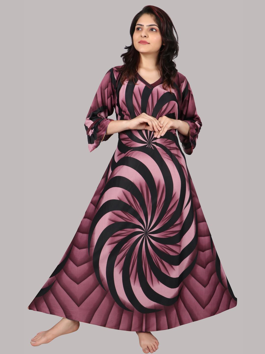 Buy PURSA Women Multi Satin Nightdress - Nightdress for Women 35741721 ...