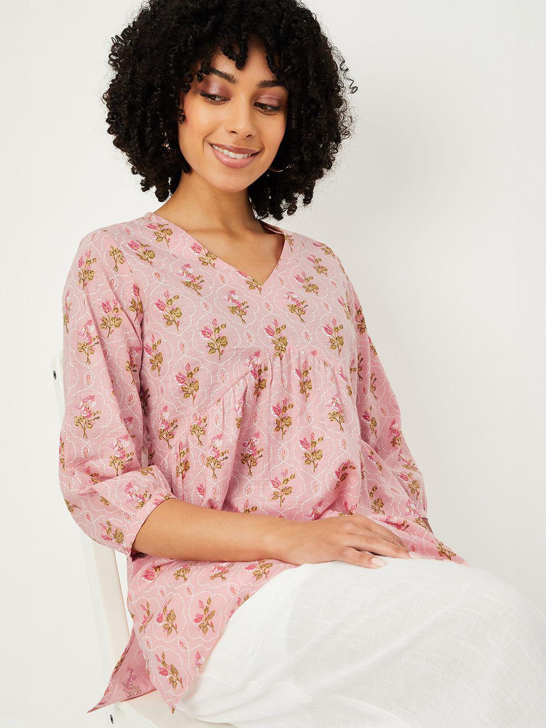 Buy Max Printed V Neck Tunic - Tunics for Women 35710126 | Myntra