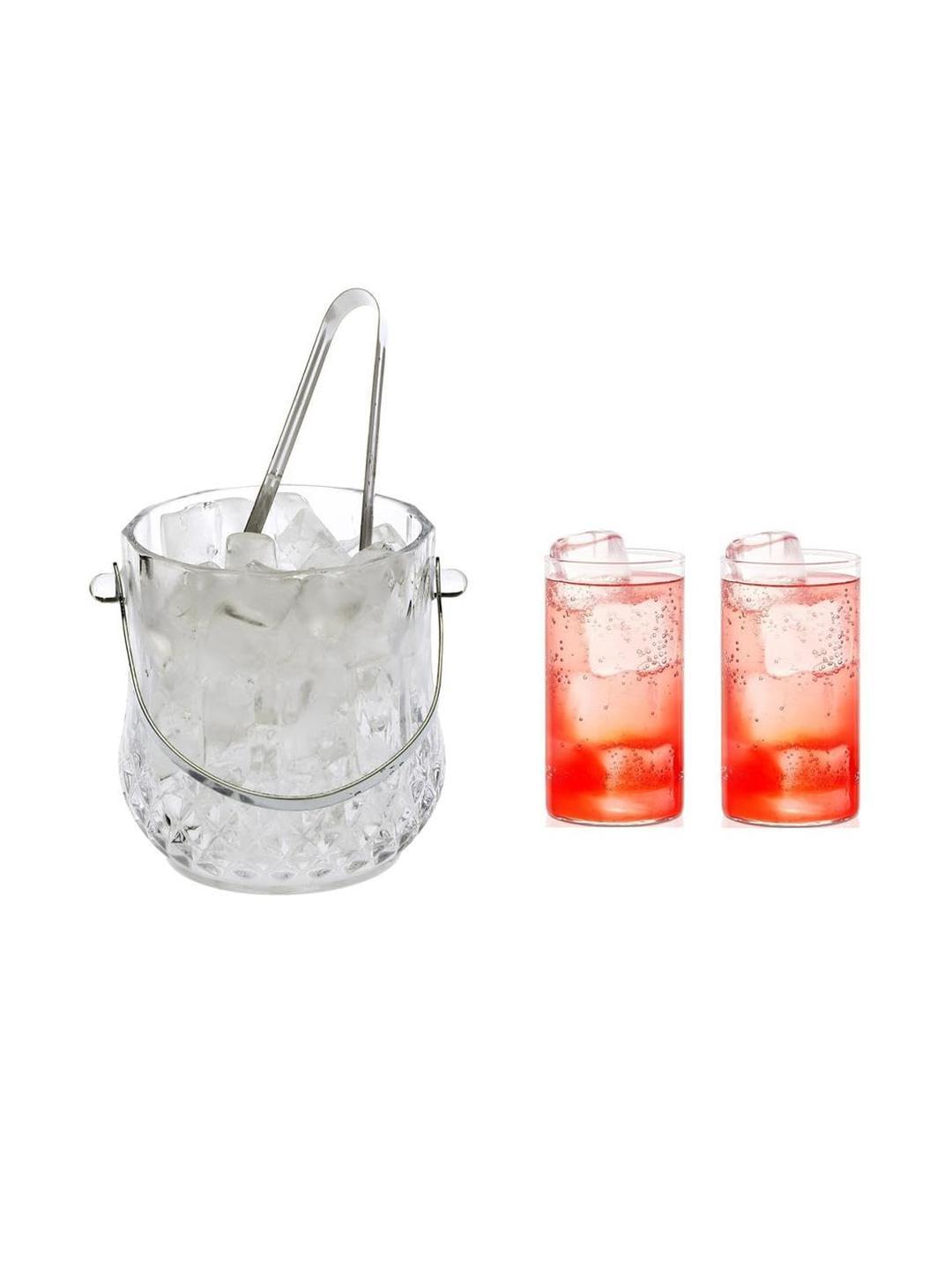 Buy SOMIL Transparent Glass Ice Buckets - Ice Buckets for Unisex ...