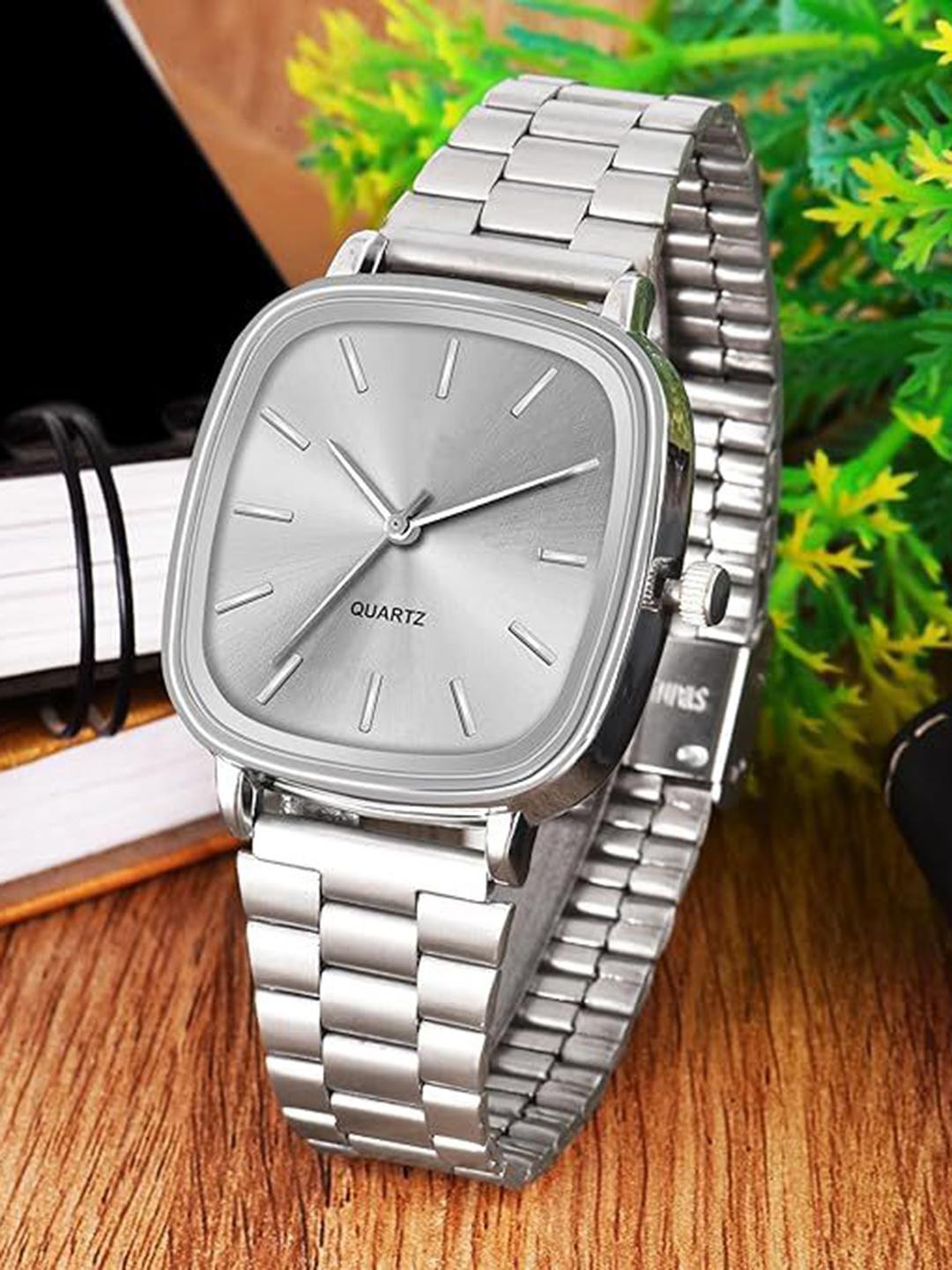 Buy JUST LIKE Square Design Adjustable Chain Analog Watch 75 Silver ...