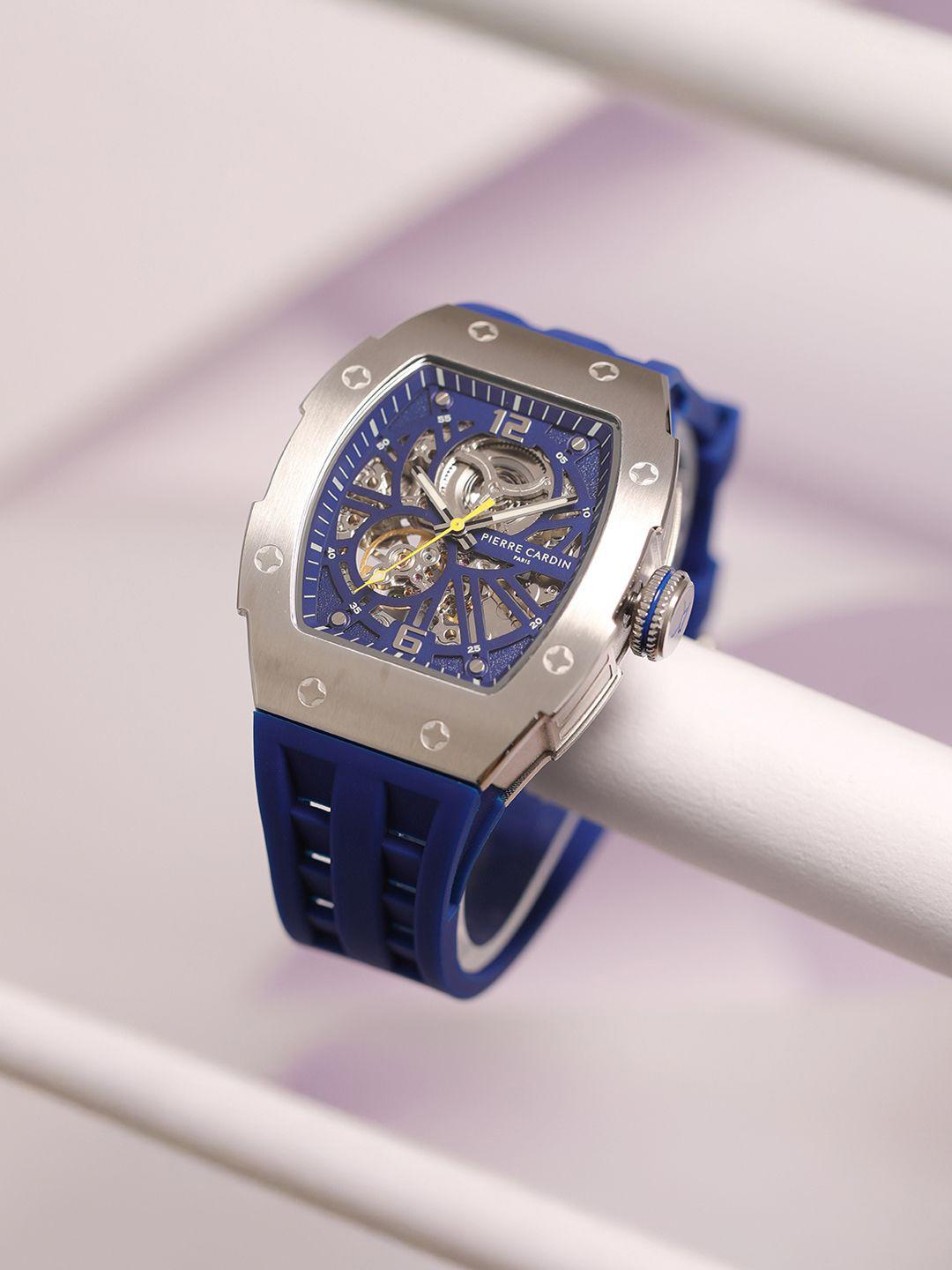 Buy Pierre Cardin Squelette Men Skeleton Analogue Automatic Motion ...