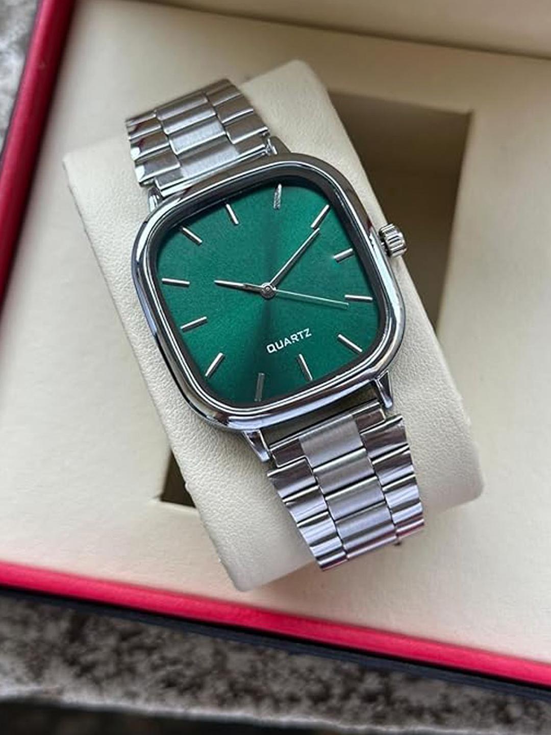 Buy JUST LIKE Men Dial & Bracelet Style Straps Analogue Watch 75 Green ...