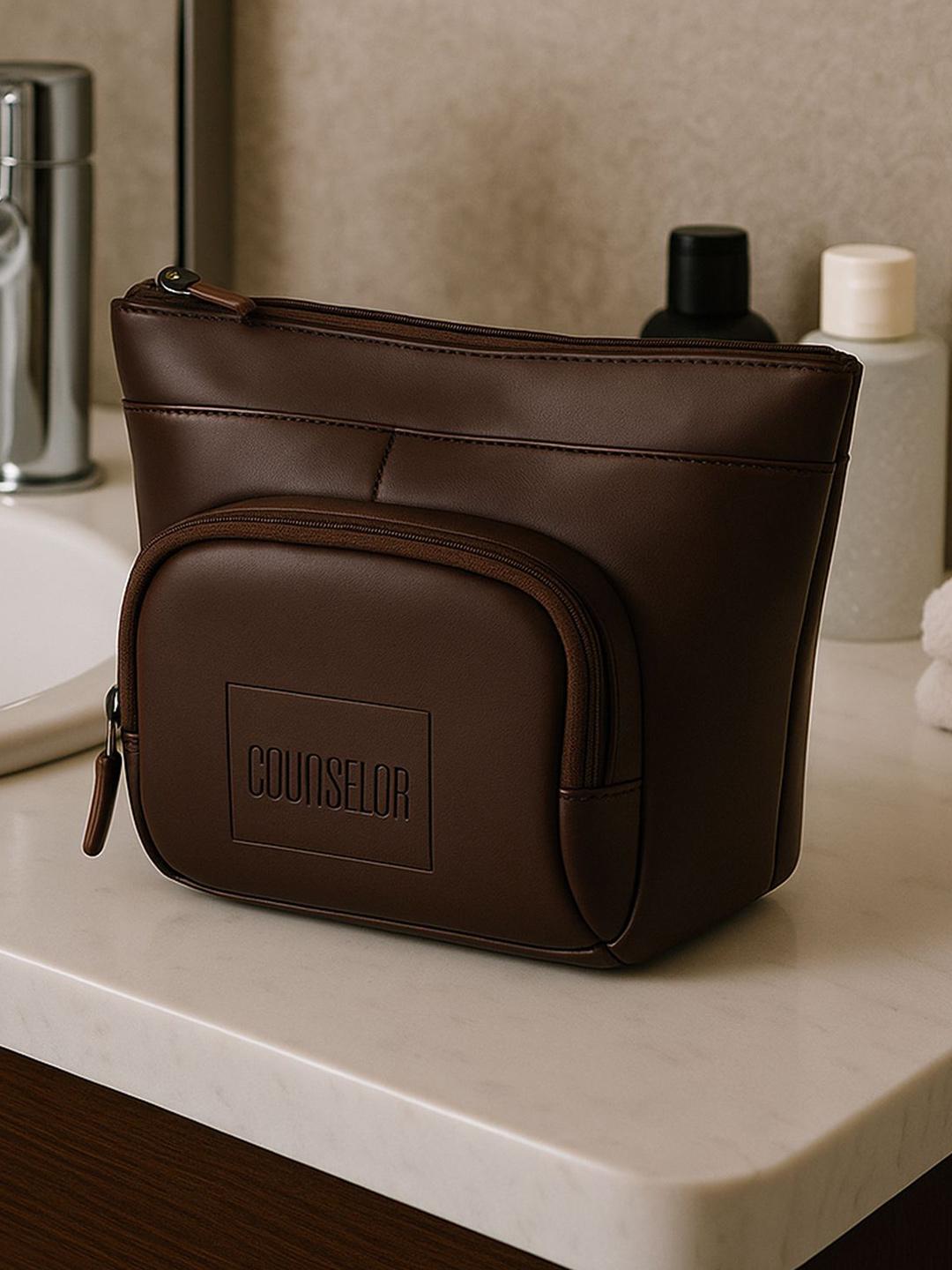 Buy MADBRAG Unisex THE EIKO Solid Zip Toiletry Bag - Messenger Bag for ...