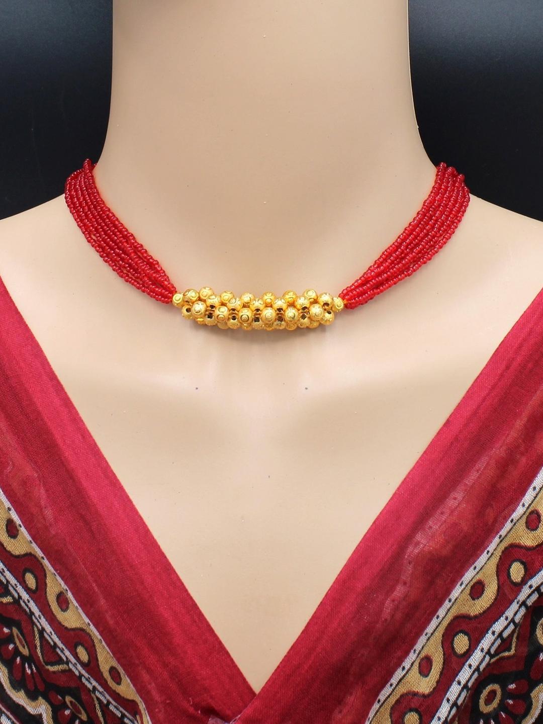 Buy Maharashtrian Tanmaniya Wedding Marathi Mani Mala Thushi ...
