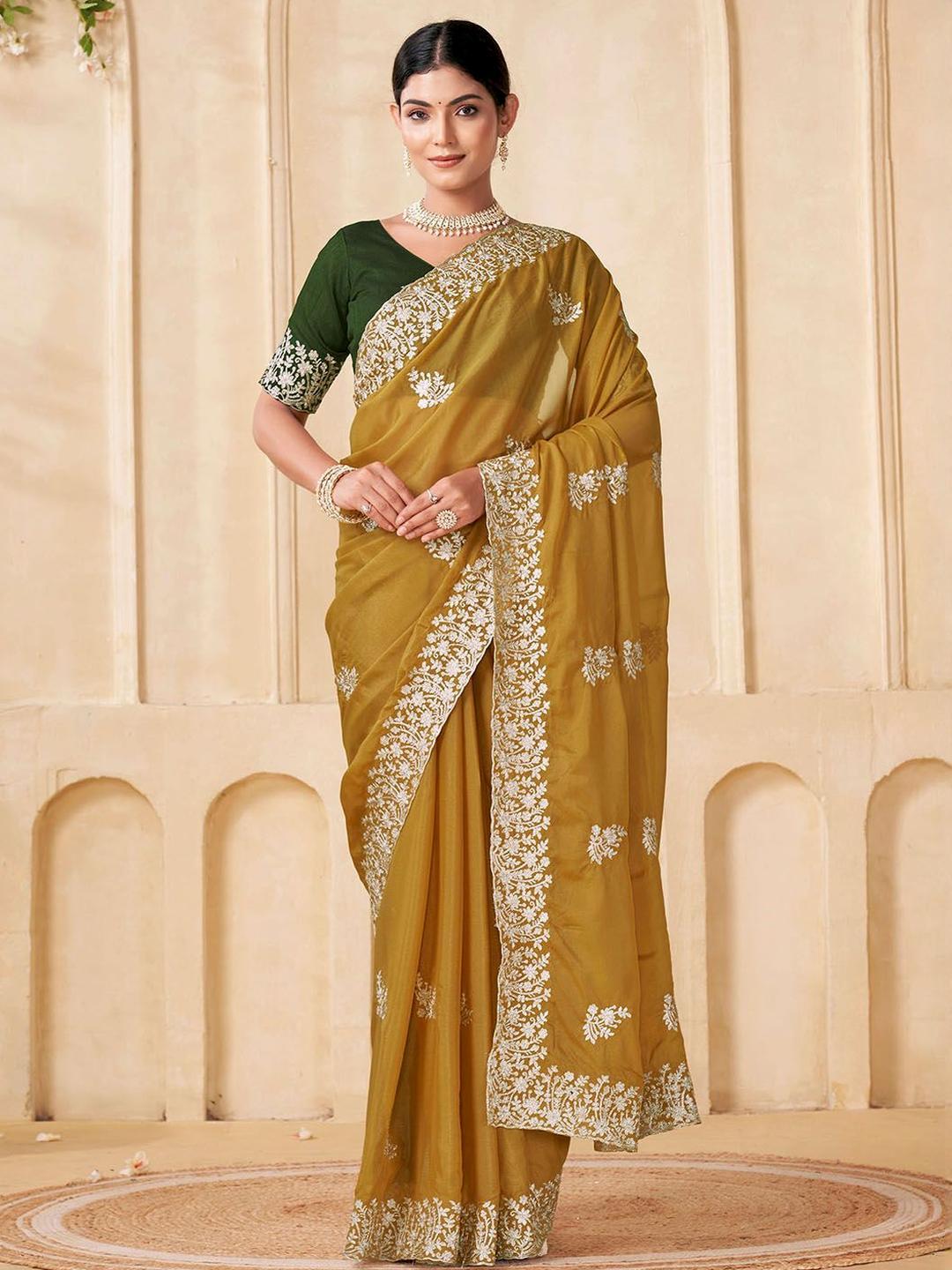 Buy Satrani Embellished Embroidered Saree - Sarees for Women 35769788 ...
