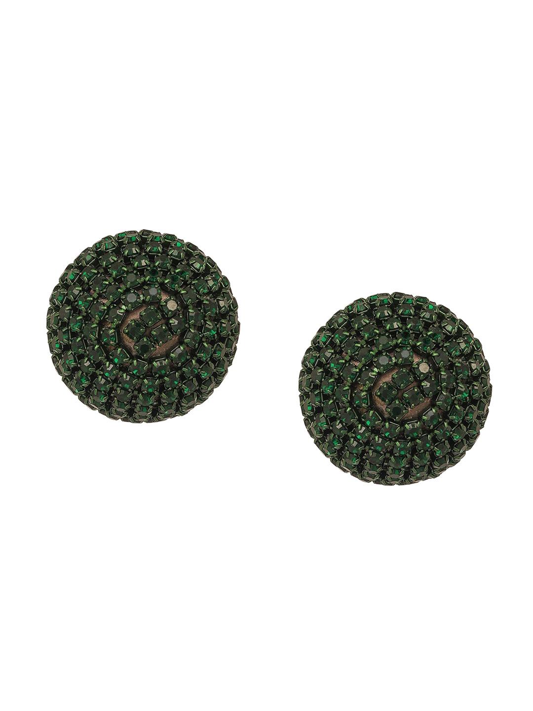 Buy MINJI AND CO. Gold Plated Artificial Stones Studded Circular Shaped ...