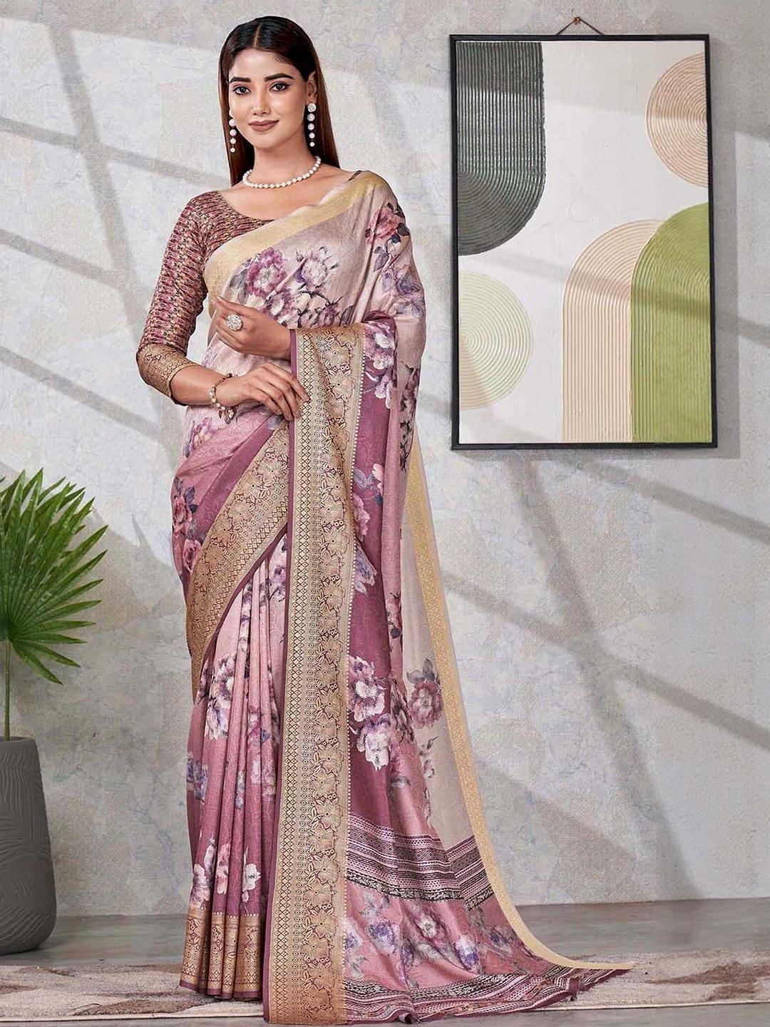 Buy Satrani Floral Saree - Sarees for Women 35769794 | Myntra