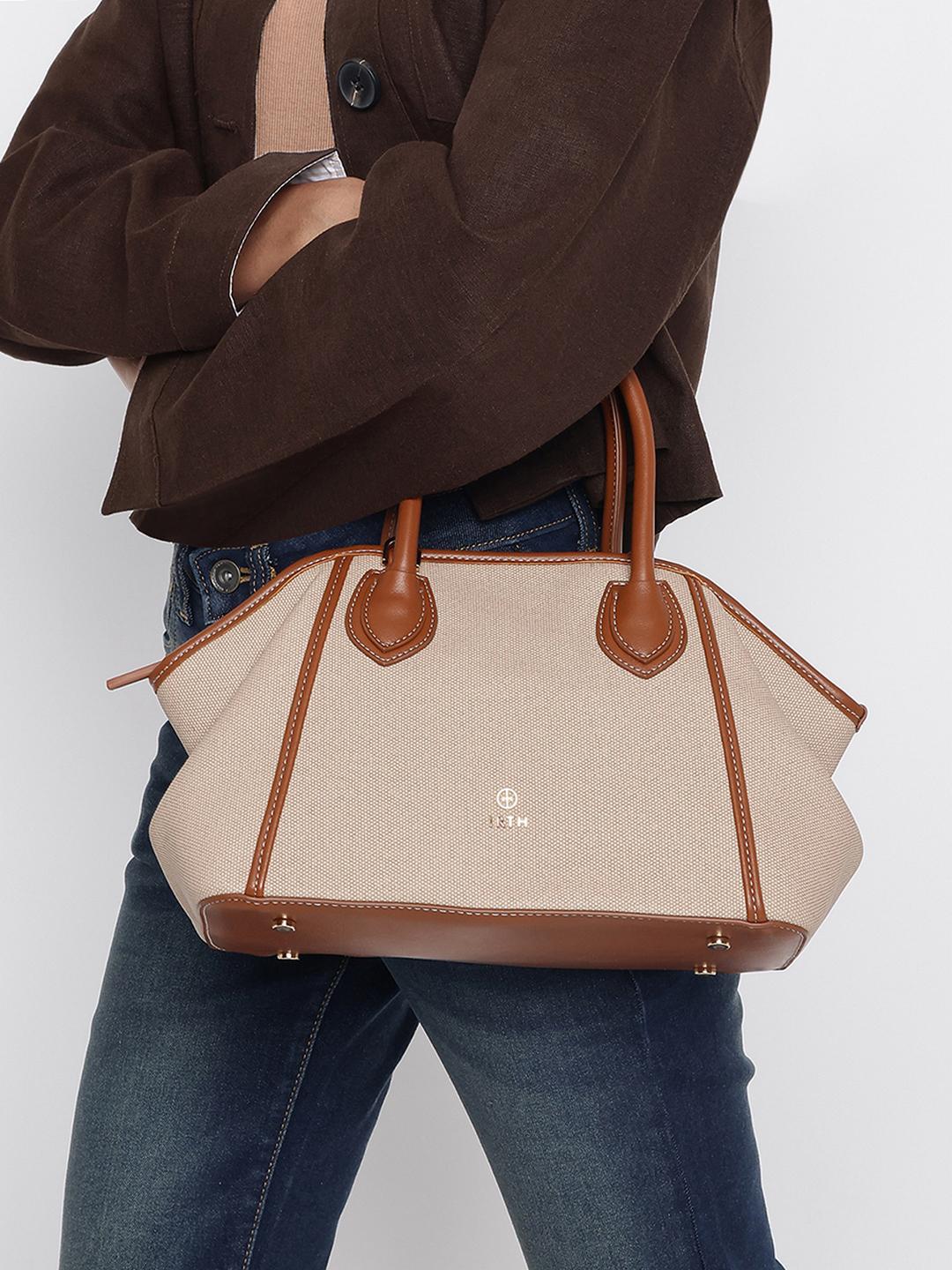 Buy IRTH By House Of Titan Textured Structured Handheld Bag - Handbags ...