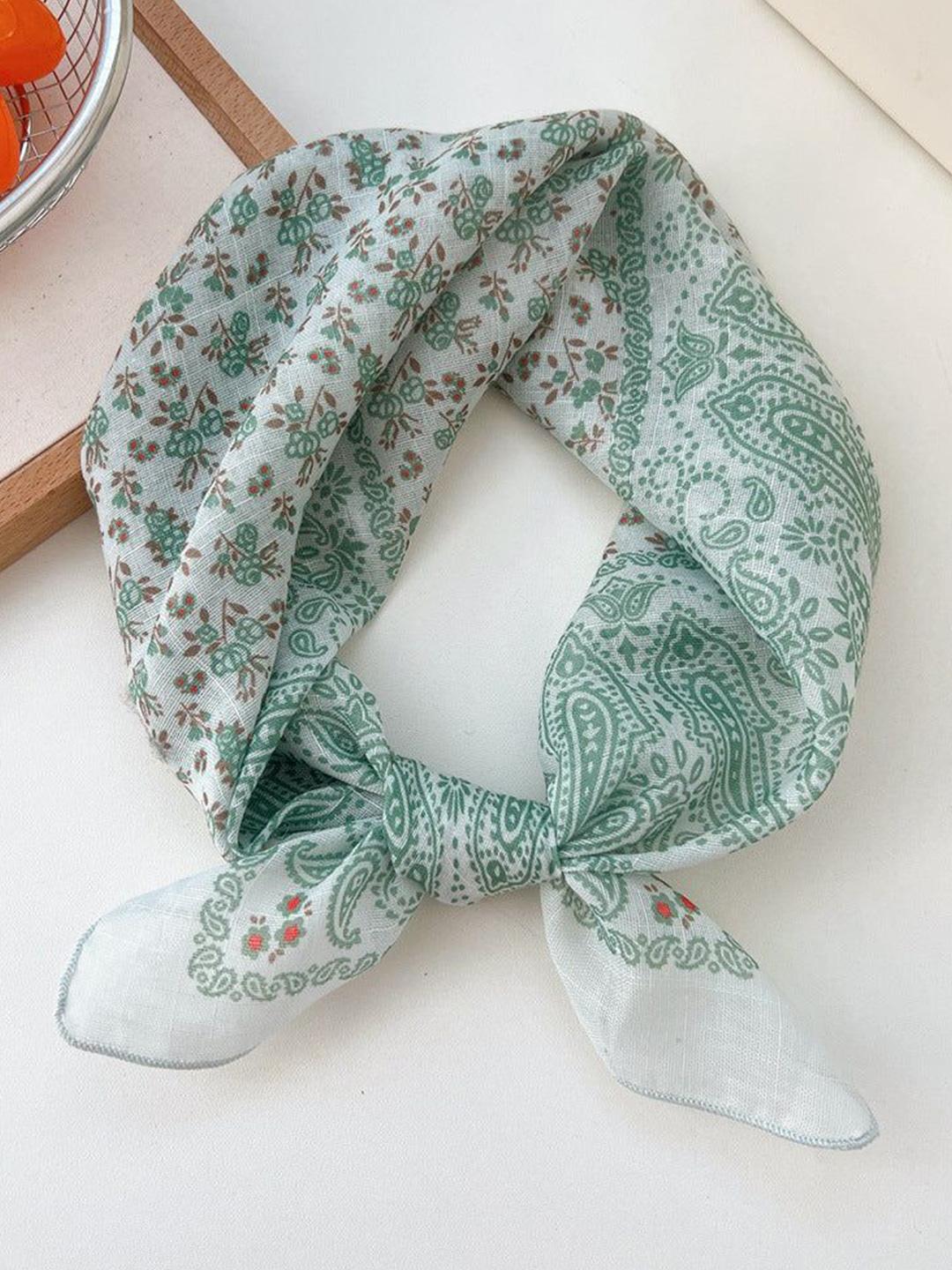 Buy QUECY Floral Printed Border Scarve - Scarves for Women 35808213 ...
