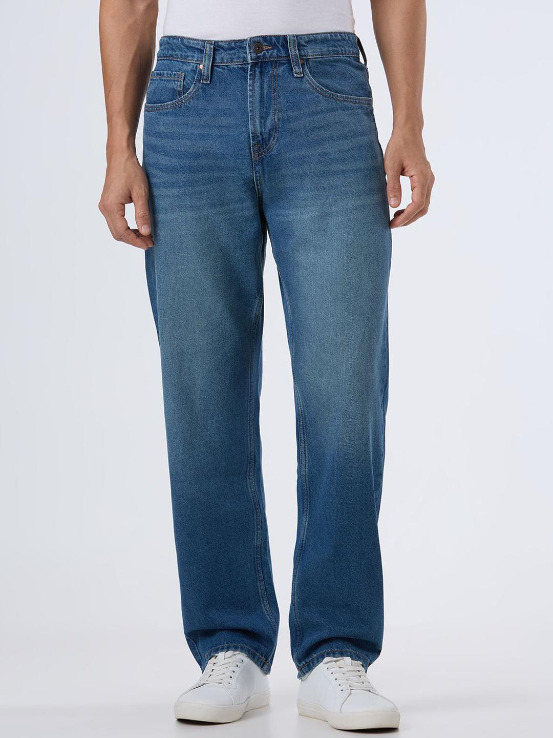 Buy Pepe Jeans Men Baggy Clean Look Light Fade Stretchable Cotton Jeans ...