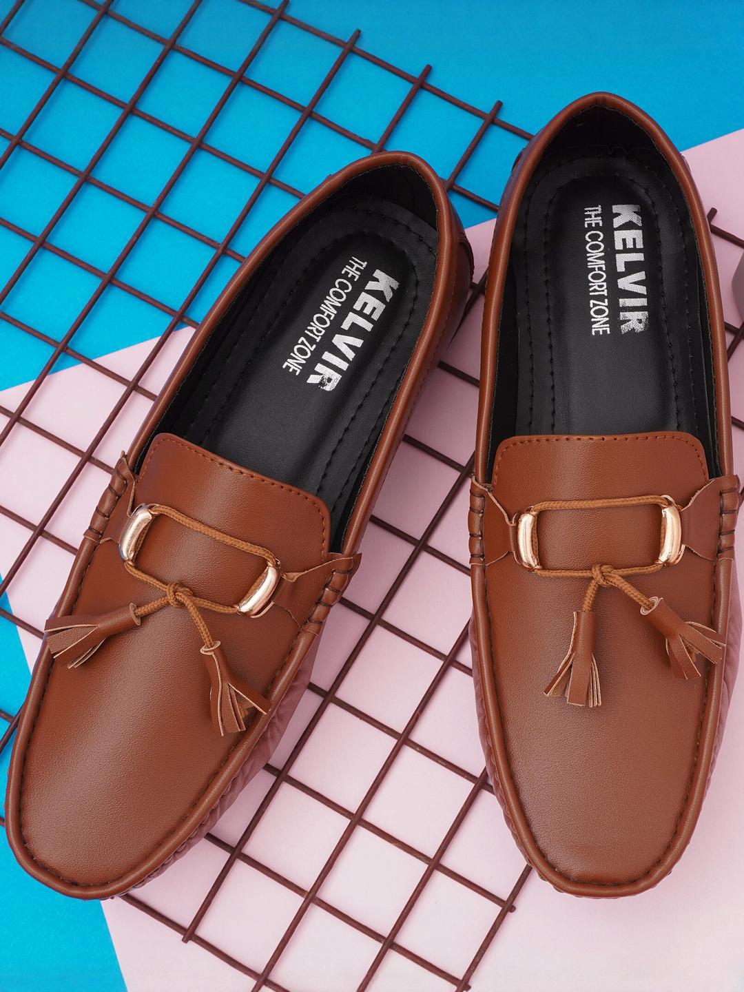Buy FUNNY FIRE Men Synthetic Leather Loafers - Casual Shoes for Men ...