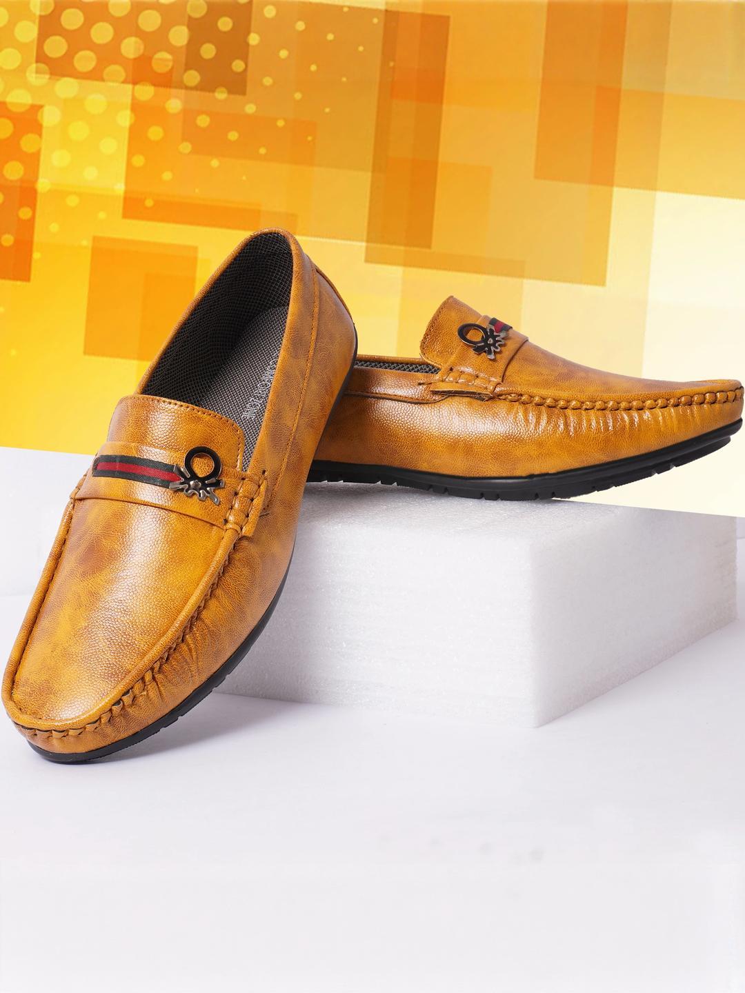 Buy FUNNY FIRE Men Synthetic Leather Loafers - Casual Shoes for Men ...