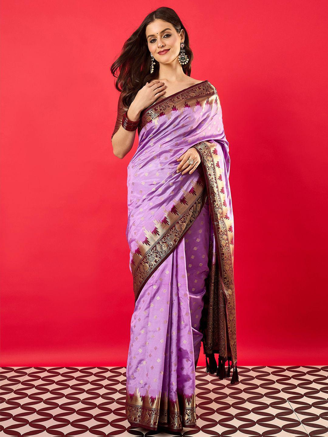 Buy Anouk Woven Design Zari Banarasi Saree - Sarees for Women 35866043 ...