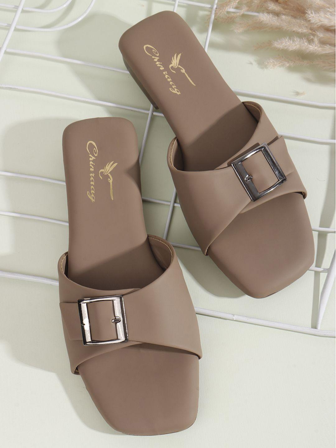 Buy CHINRAAG Women Buckles Open Toe Flats - Flats for Women 35869533 ...