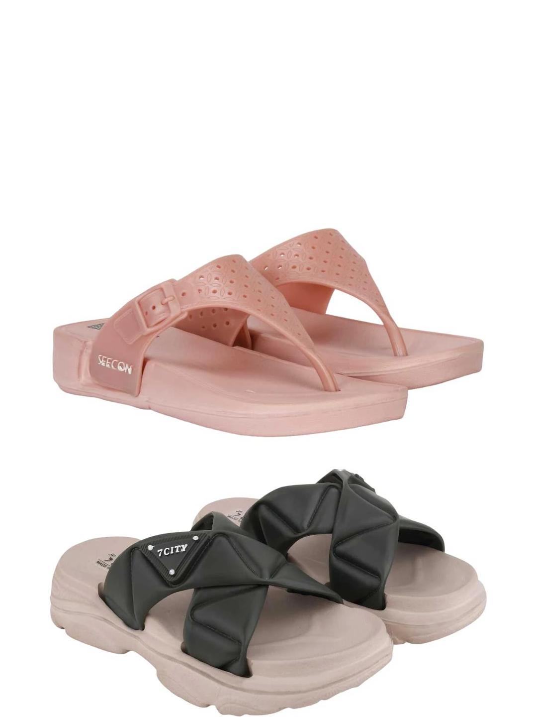 Buy RIFOF Women Pink PU Flip Flops - Flip Flops for Women 35911203 | Myntra