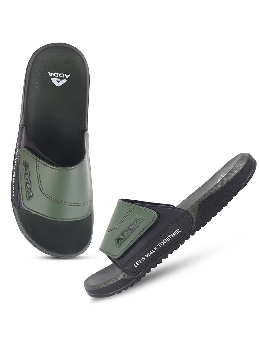 Buy Adda Men Printed Rubber Sliders - Flip Flops for Men 35878100 | Myntra