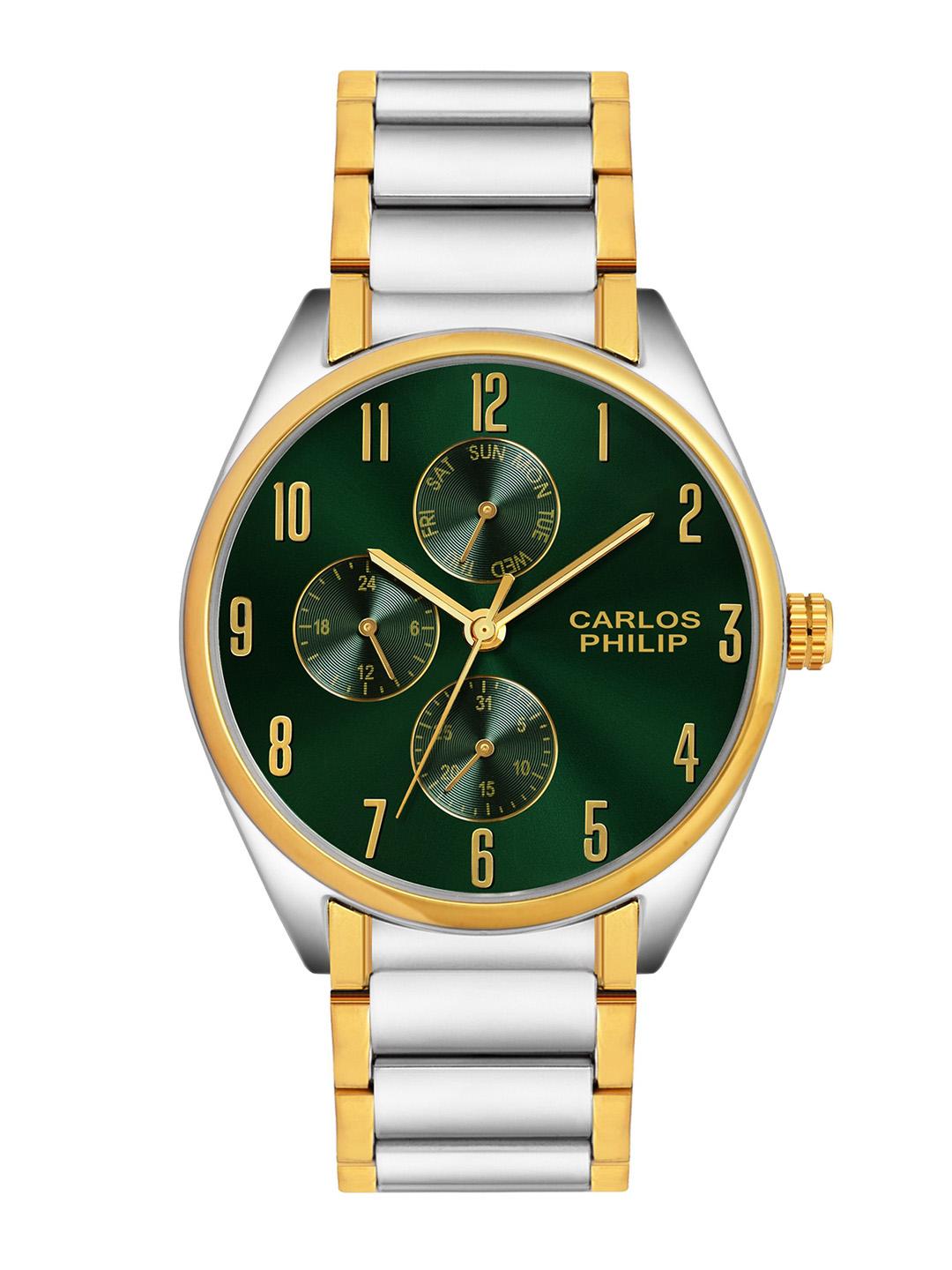 Buy CARLOS PHILIP Men Brass Patterned Dial Analogue Watch Core RSG 16 ...