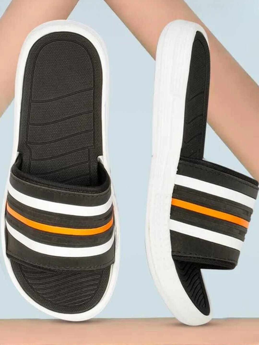 Buy RIFOF Men Black PU Flip Flops - Flip Flops for Men 35913956 | Myntra